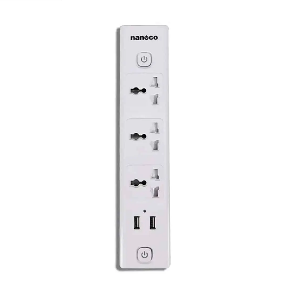 Ổ Cắm Có Dây Nanoco NES332U-3 - NPP Thiết Bị Điện Thanh Châu