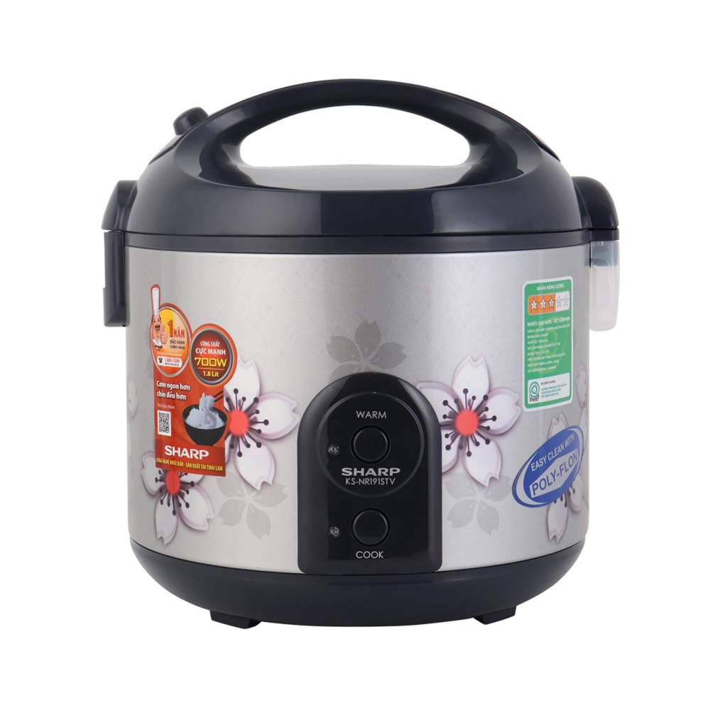 Nồi cơm điện Sharp KS-NR191STV "SS" - NPP Thiết Bị Điện Thanh Châu