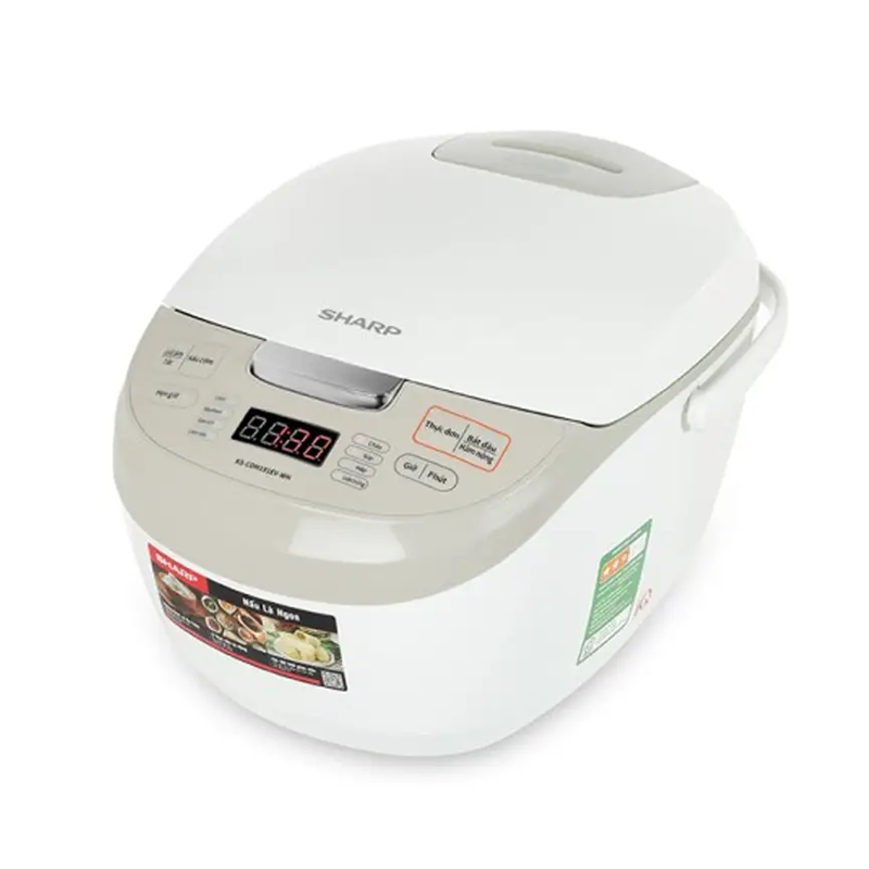Nồi cơm điện tử Sharp KS-COM191EV-WH - NPP Thiết Bị Điện Thanh Châu